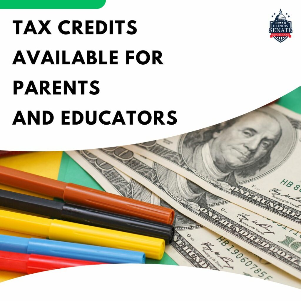 Tax Credits Available for Parents and Educators – IL Senate GOP