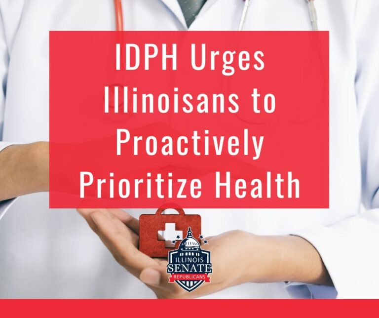 IDPH Urges Illinoisans to Proactively Prioritize Health – IL Senate GOP