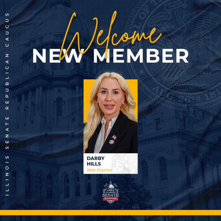 Darby Hills Takes Office as Illinois State Senator, Ready to Fight for ...