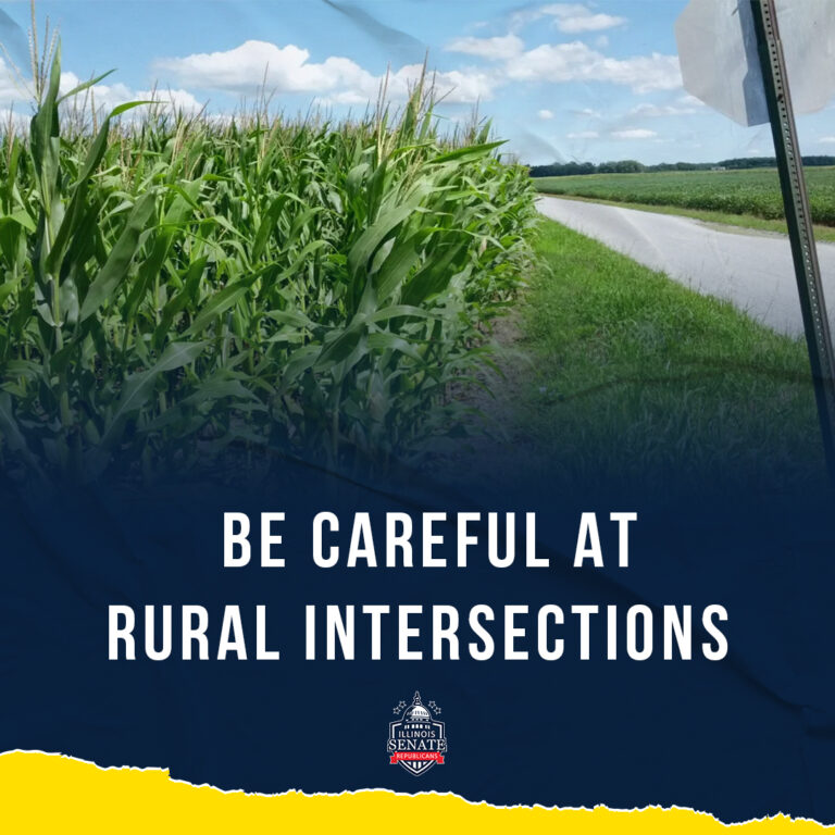 Be Careful at Rural Intersections – IL Senate GOP