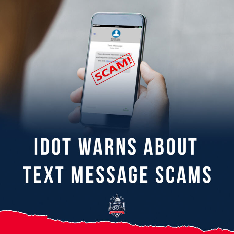 IDOT Warns about Text Message Scams – IL Senate GOP