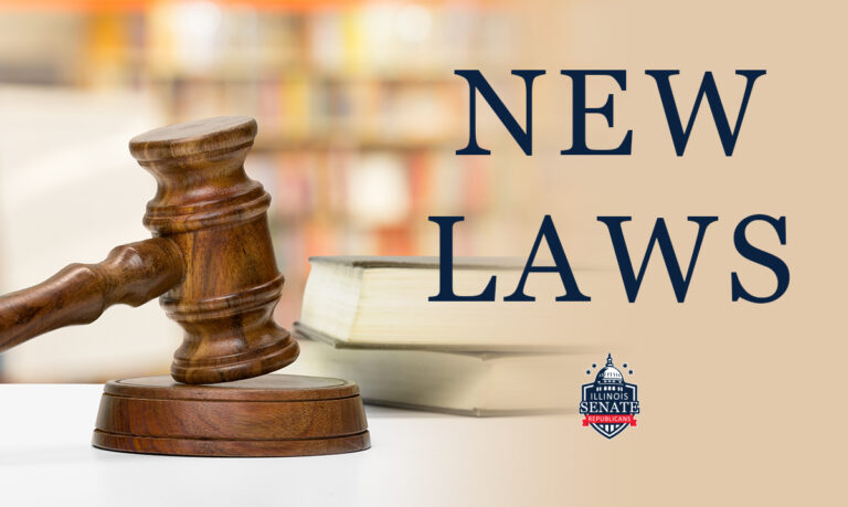 New Laws Taking Effect January 1, 2026 – IL Senate GOP